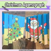 Christmas Agamograph – Santa and Christmas Tree – Easy Peasy and Fun ...