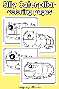 Silly Caterpillar Coloring Pages – Easy Peasy and Fun Membership