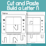 Letter N Cut And Paste Worksheets