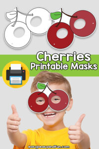 Printable Cherries Mask Template – Easy Peasy and Fun Membership