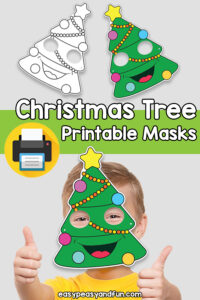 Printable Christmas Tree Mask Template – Easy Peasy and Fun Membership