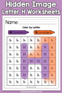 Hidden Letter H Worksheets – Easy Peasy and Fun Membership