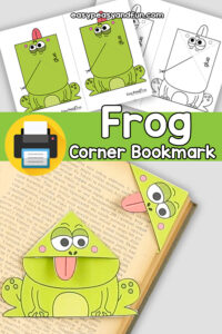 Frog Corner Bookmark Craft Template – Easy Peasy and Fun Membership