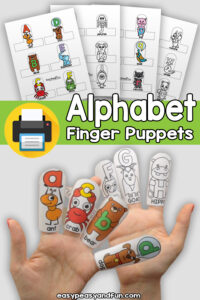 Printable Alphabet Finger Puppets – Easy Peasy and Fun Membership