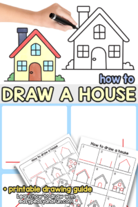 House Directed Drawing – How to Draw a House – Easy Peasy and Fun ...