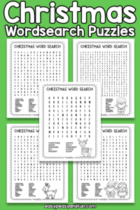 Christmas Wordsearch Puzzles – Easy Peasy and Fun Membership