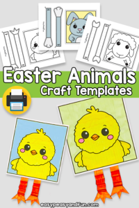 Easter Animals Craft Template – Easy Peasy and Fun Membership